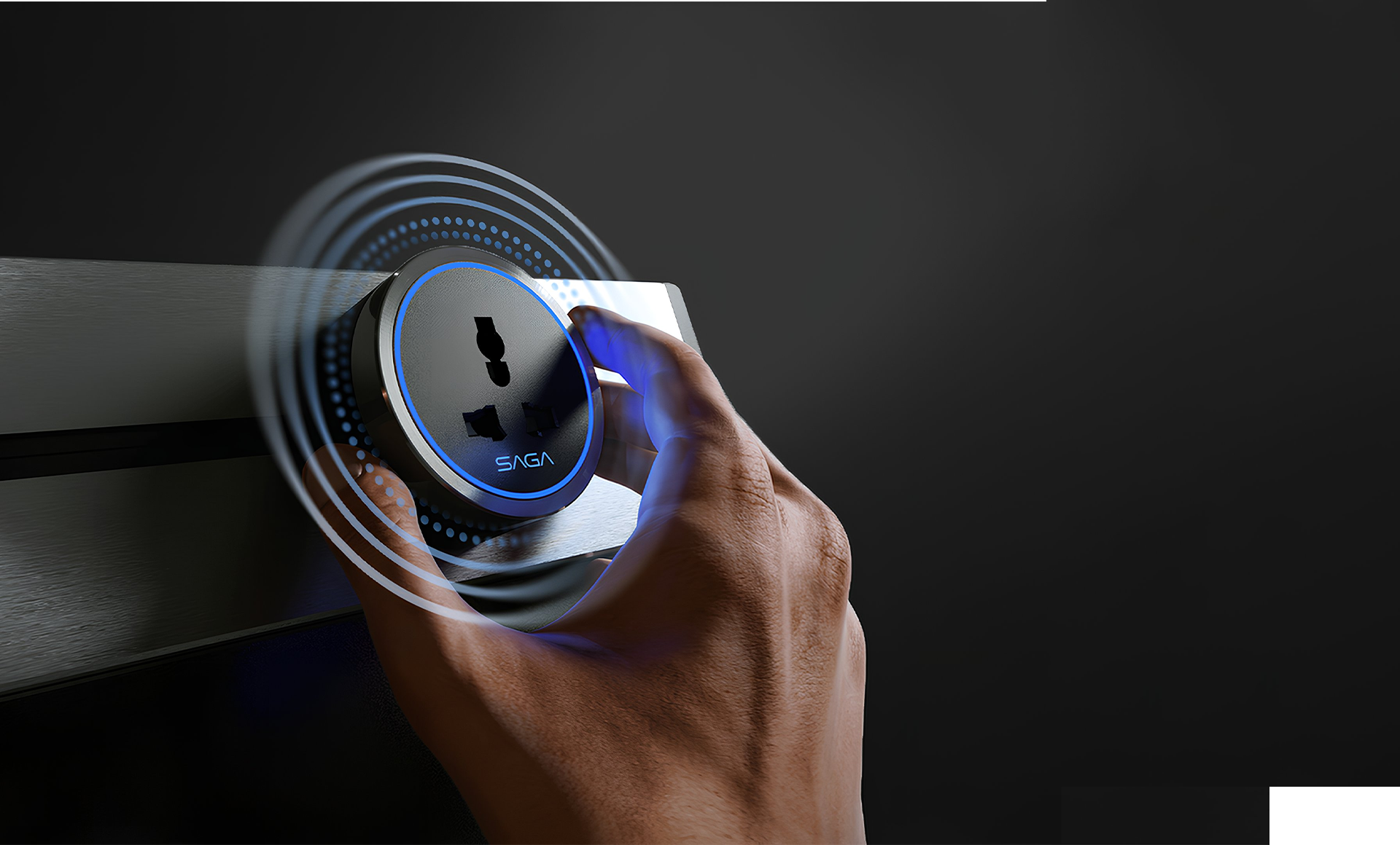 SAGA | Power Track Sockets India | Modular Power Rail Systems by 61dxb